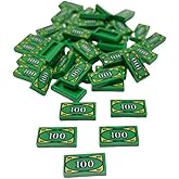 Amazon.com: 100 Pcs Tiles 1x2 with 100 Dollar Bill Money Print Green ...
