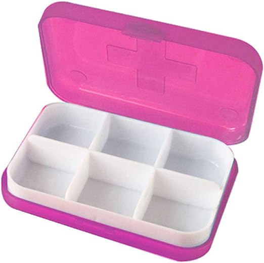 Small Mini Pill Box with Lid, Medicine Tablets Storage Organiser ...