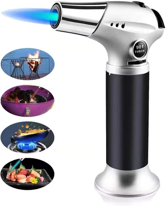 Torche de Cuisine, Chalumeau de Cuisine Professionnel Torche Culinaire ...