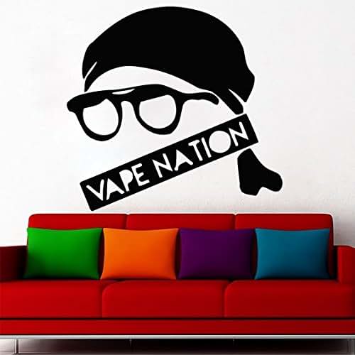 Amazon.com: vape wall decal vape shop wall sticker smoke wall vinyl ...