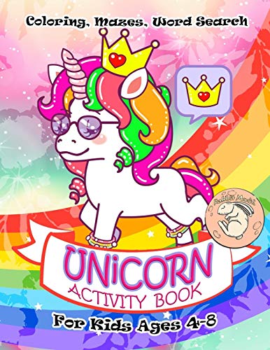 Unicorn Activity Book for Kids Ages 4-8: A Fun Kid Workbook Game For ...