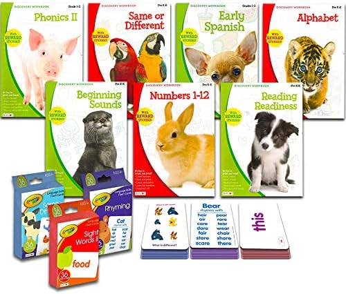 Preschool Workbooks and Flashcards for Toddlers Kids Set, 2-4 Years ...