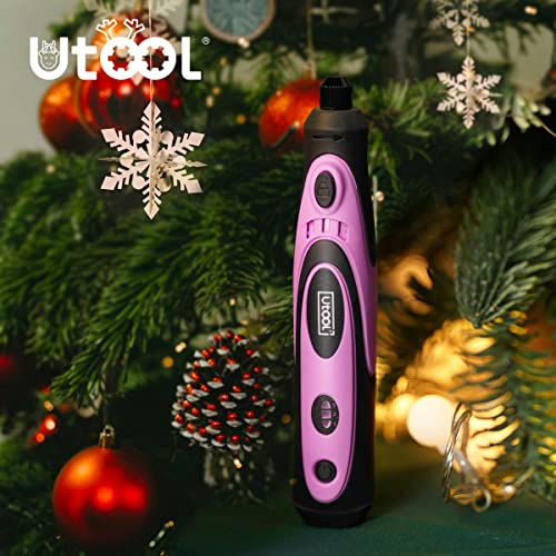 Utool Mini Cordless Rotary Tool Kit 4V with 42 Accessories, USB ...