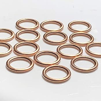 Amazon.com: M14 Oil Drain Plug Gaskets Crush Washers Seals Rings for ...