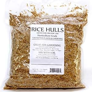 Amazon.com : Rice Hulls - Organic Use - 1½lb Bag / 6 Quarts - House ...