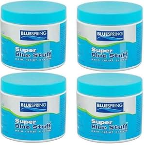 FOUR 4 oz - Super Blue Stuff Topical Pain Relief Cream jar: Amazon.ca ...