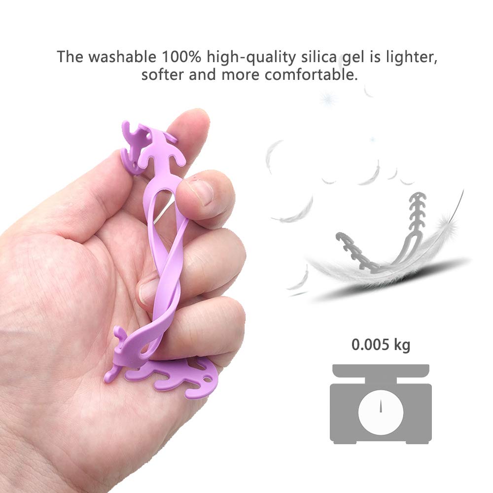 14 PCS Muti-coloured Face Strap Hook Ponytail Passable Ear Strap Hook ...