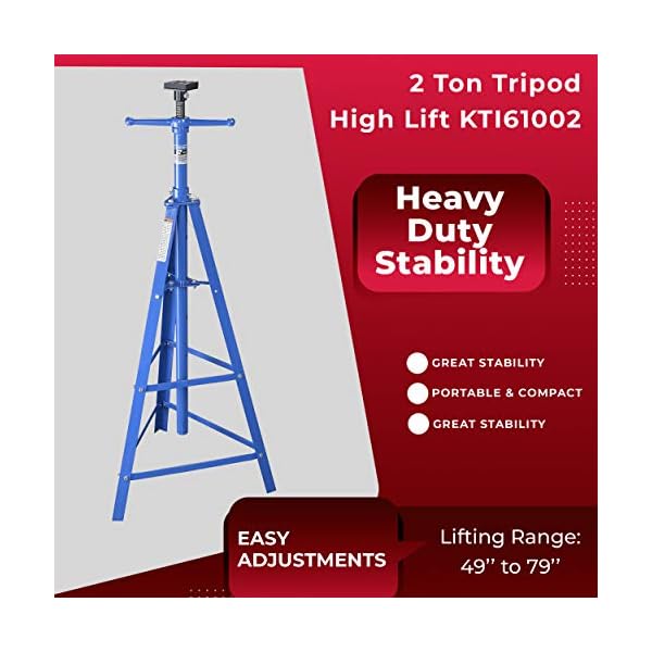 K Tool International Underhoist Support Stand XD, 2 Ton Tripod High ...