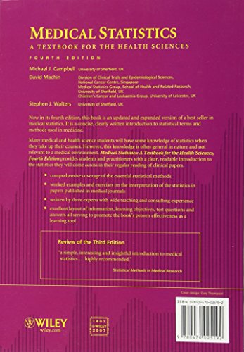 Medical Statistics: A Textbook for the Health Sciences