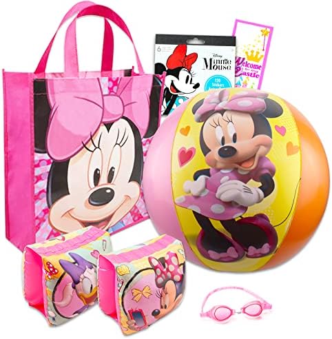 Disney Minnie Mouse Ultimate Beach Toys Set - 6 Pc Disney Pool Toys ...