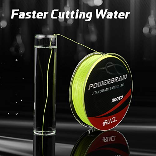 RUNCL PowerBraid Fishing Line 4/8/9 Strands, Braided Fishing Line 300 ...