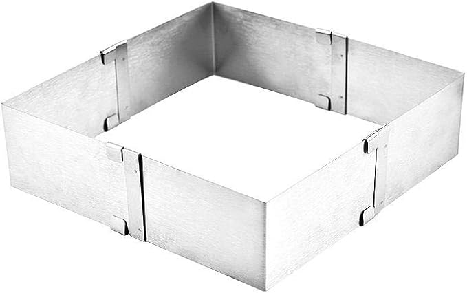 Nicemeet Square Shaped Cake Baking Mold, Adjustable DIY Cake Mold, Safe ...