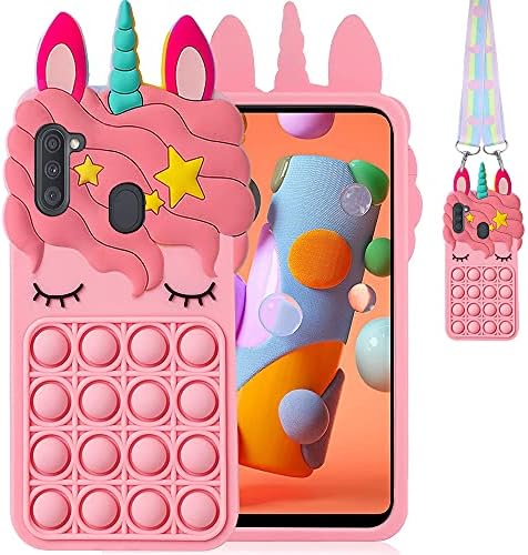 Fidget Toys Stress Relief Phone Case for Samsung Galaxy A11 with Strap ...