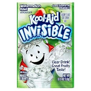 Amazon.com : Kool-Aid Invisible Watermelon Kiwi Unsweetened Soft Drink ...