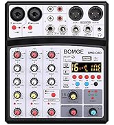Amazon.com: BOMGE 6 Channel Audio Sound Mixer - Professional Digital DJ Mixing Console for Live ...