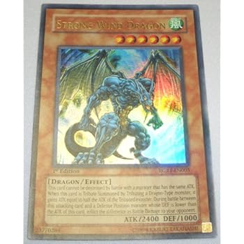 Amazon.com: Yugioh RGBT-EN003 Strong Wind Dragon Ultra Rare Rare Card ...