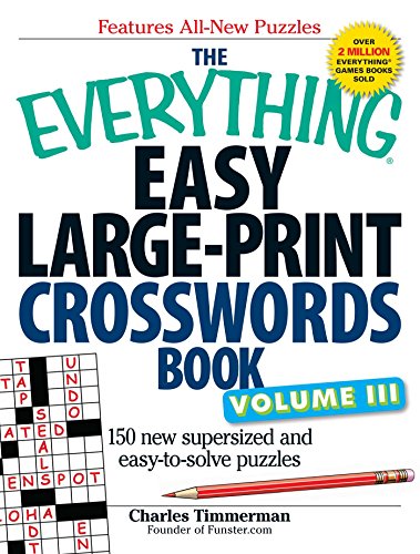 Amazon.com: The Everything Easy Large-Print Crosswords Book, Volume III ...