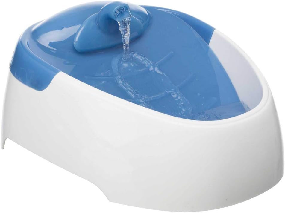 Trixie Duo Stream Automatic Water Dispenser, 1 Litre, White/Blue – BigaMart