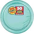 Amazon.com: Amscan Big Party Pack Premium Paper, Robin's-Egg Blue ...