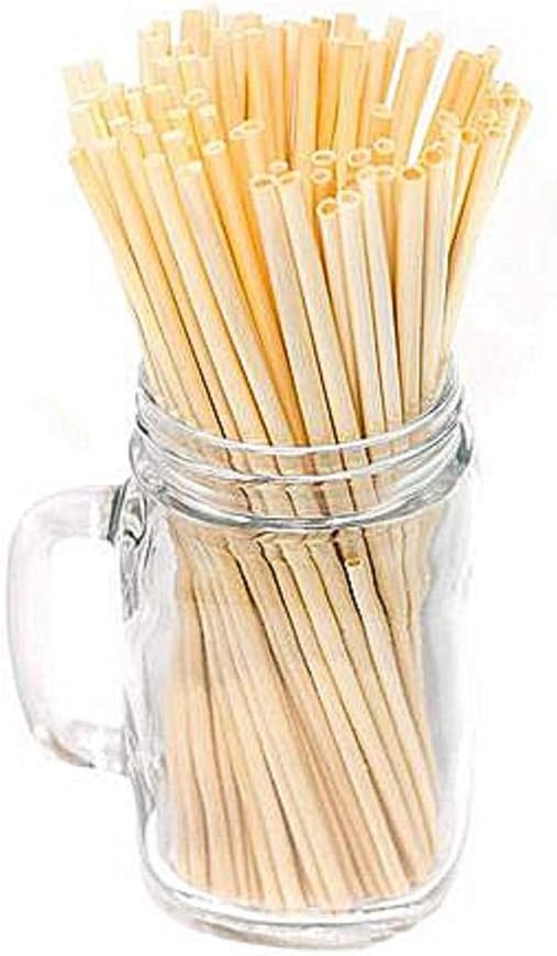 100pcs Öko Strohhalme Ganz Natürlich Umweltfreundliches Stroh ...