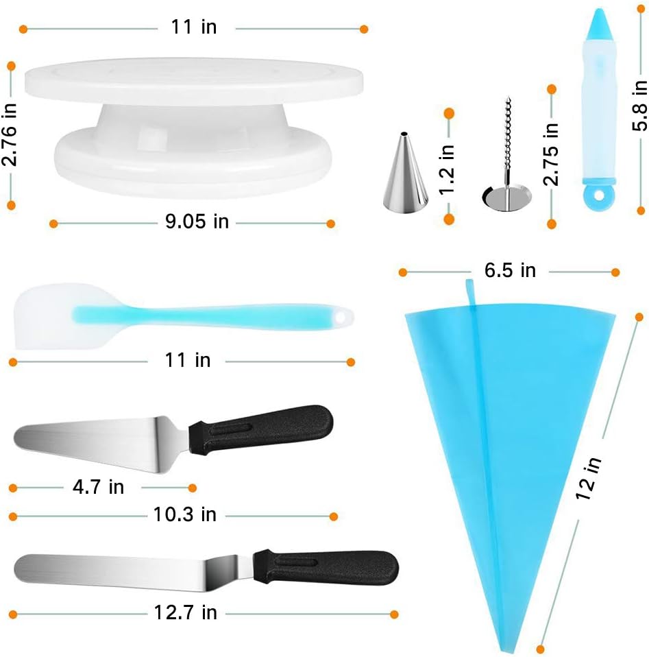 52 Pcs Cake Decorating Supplies Kit Cake Decorating Equipment Set ...