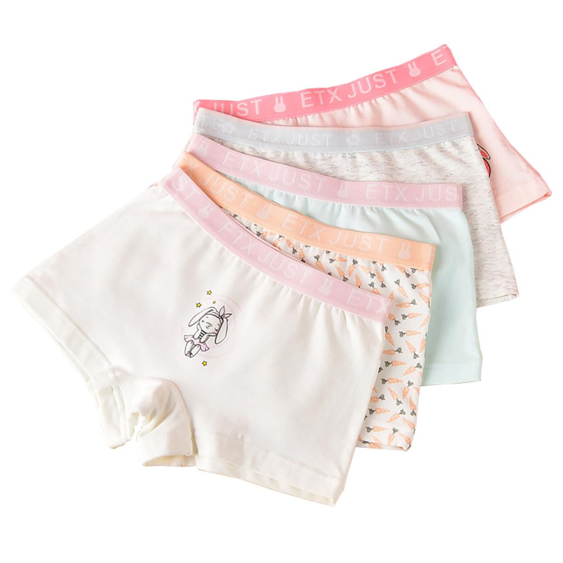 Girls Boxers Briefs Underwear Cotton Comfort Breathable Little Girls ...