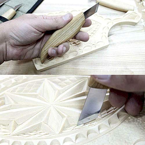 Fubinaty 11pcs Wood Carving Tools Set, Chrome Vanadium Alloy Steel ...