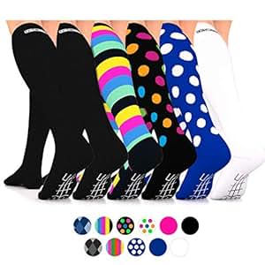 Amazon.com: Go2Socks Compression Socks for Men Women Nurses Runners 16 ...