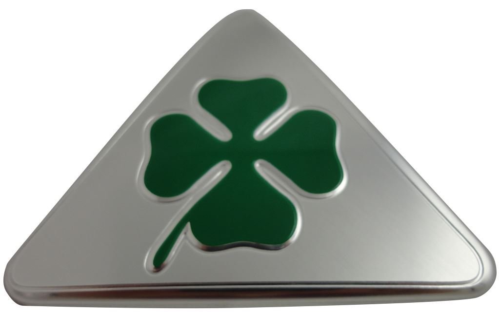 Badge Alfa Silver Clover Leaf (Right): Amazon.co.uk: Car & Motorbike