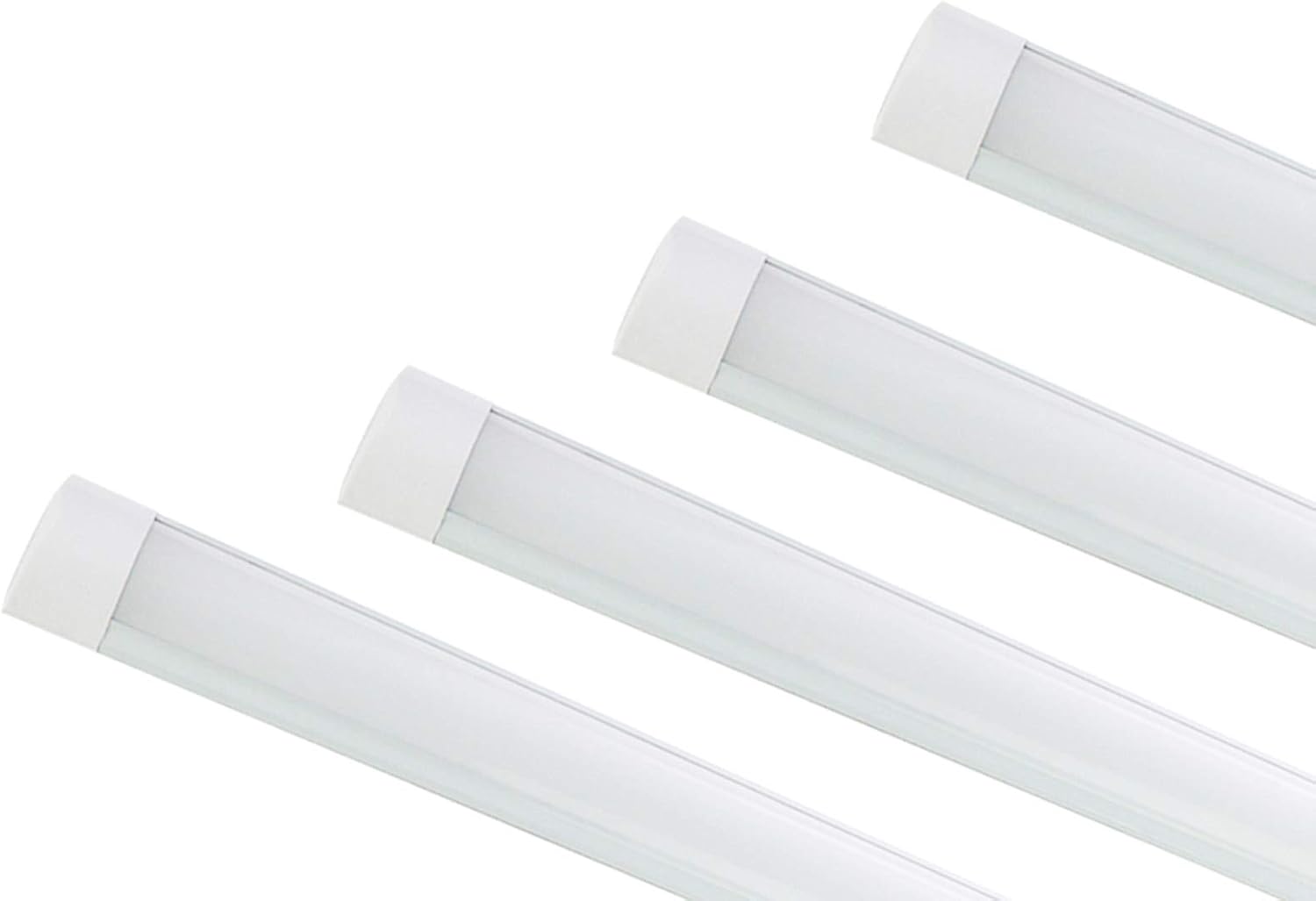 Trintion 4PCS Batten Light 4FT LED Batten Ceiling Light 1200mm Batten ...