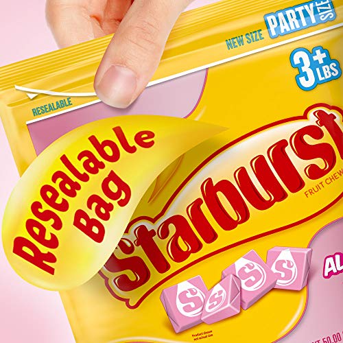 Starburst All Pink Strawberry Fruit Chews Candy, 50 Ounces Resealable ...