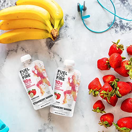 Fuel For Fire - Strawberry Banana (24 Pack) Fruit & Protein Smoothie ...