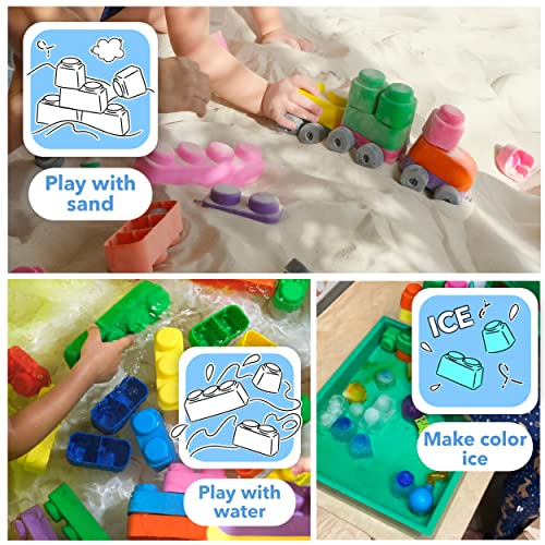 Far far land Super Soft Building Blocks for Toddlers 1-3 - Set 71Pcs ...