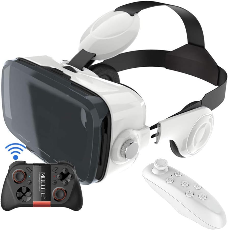 Amazon.com: VR Headset, 3D Glasses HD Virtual Reality Headset with ...