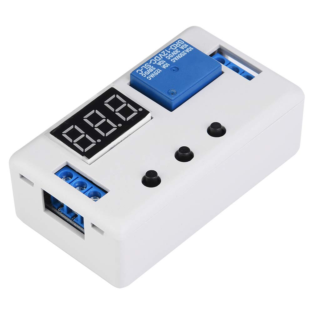 Timer Relay,12V LED Display Adjustable Timer Relay Automation Control Switch Module – BigaMart