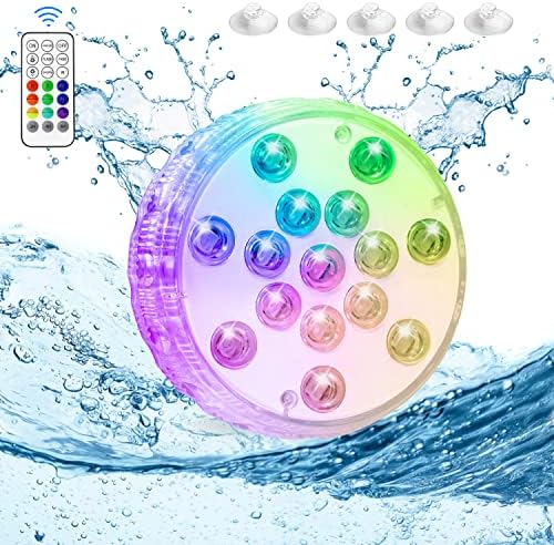 Sluoch Submersible LED Lights, Submersible LED Pool Lights for Pool ...