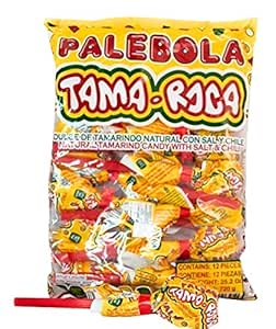 Amazon.com : Tama Roca Palebola Natural Tamarind Candy Lollipop with ...