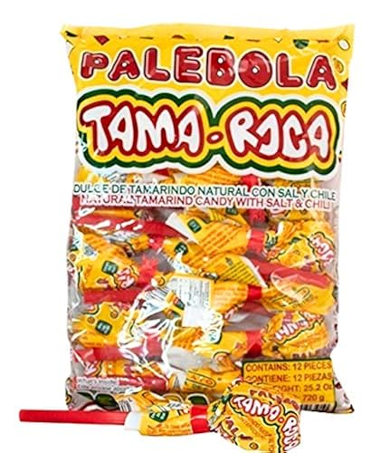 Tama Roca Palebola Natural Tamarind Candy Lollipop with Salt and Chili ...
