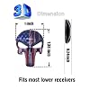 Tactical 3D Metal Magwell Decal Sticker for Lower Receiver Pistol Rifle ...