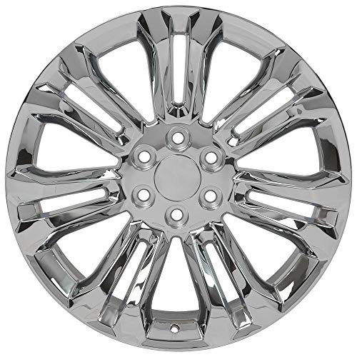 OE Wheels LLC 22 inch Rim Fits Chevy Silverado Wheel CV43 22x9 Chrome Wheel Hollander 5666 ...