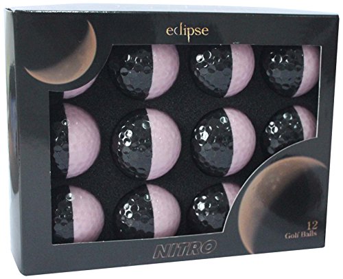 Nitro Eclipse Golf Balls, Black/Pink - Swing Savings