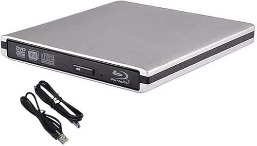 External Blue Ray DVD Drive 3D Player, USB 3.0 Blueray CD DVD Player ...
