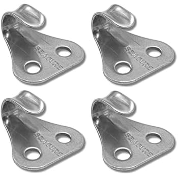 20 Piece Stainless Lacing Hook Rope Hooks Tarp Strap Tie Down Lashing ...