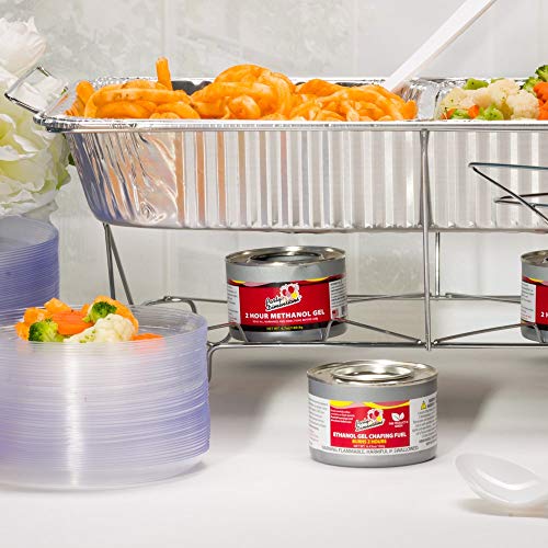 24 Piece Party Serving Kit Includes Chafing Dish Buffet Set and Serving ...