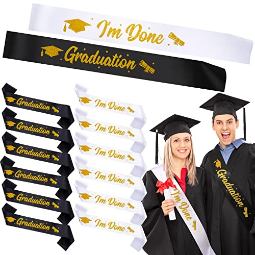 12 Pcs Senior Sash 2023 Graduation Sash Class of 2023 Sash Graduation ...