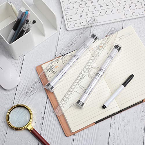 Plastic Measuring Rolling Ruler Drawing Roller Ruler Parallel Ruler ...