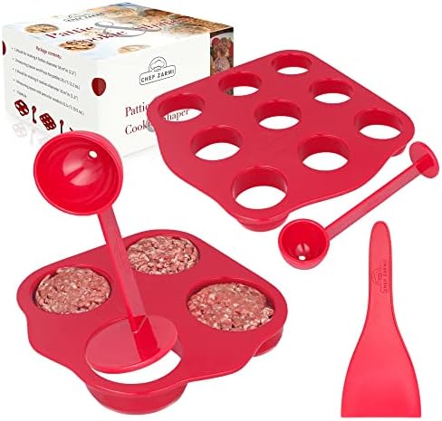 Chef Zarmi Cookie & Mini Patty Shaper forms and Press Kit - Mini ...