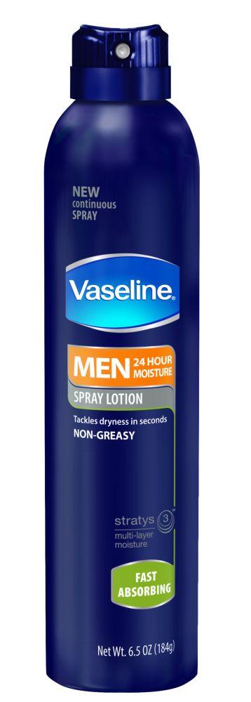 Amazon.com : Vaseline Men Spray Lotion, Fast Absorbing 6.5 oz : Beauty