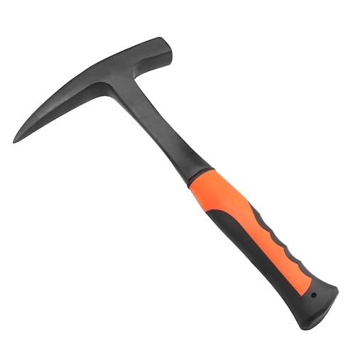 28 oz Rock Pick Hammer, 12 Inch All Steel Rock Pick Hammer, by GENHAKON ...