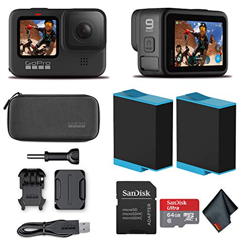 GoPro HERO9 Black - Waterproof Action Camera with Front LCD and Touch Rear Screens, 5K HD Video ...
